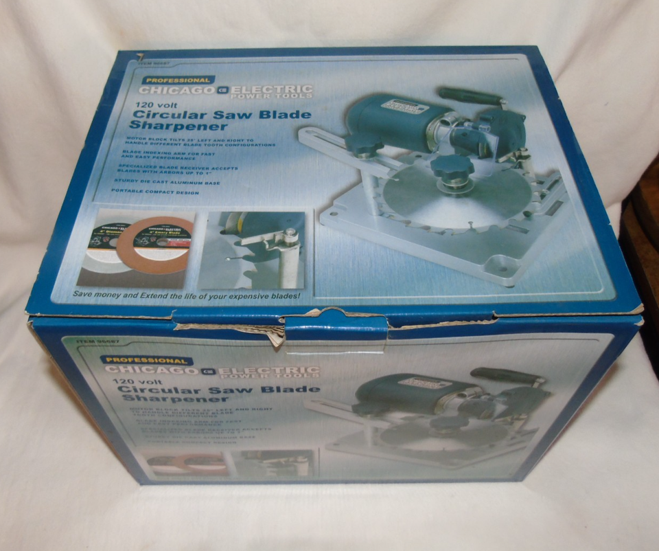 Chicago Electric 120 Volt Circular Saw Blade Sharpener Item 96687 New ...