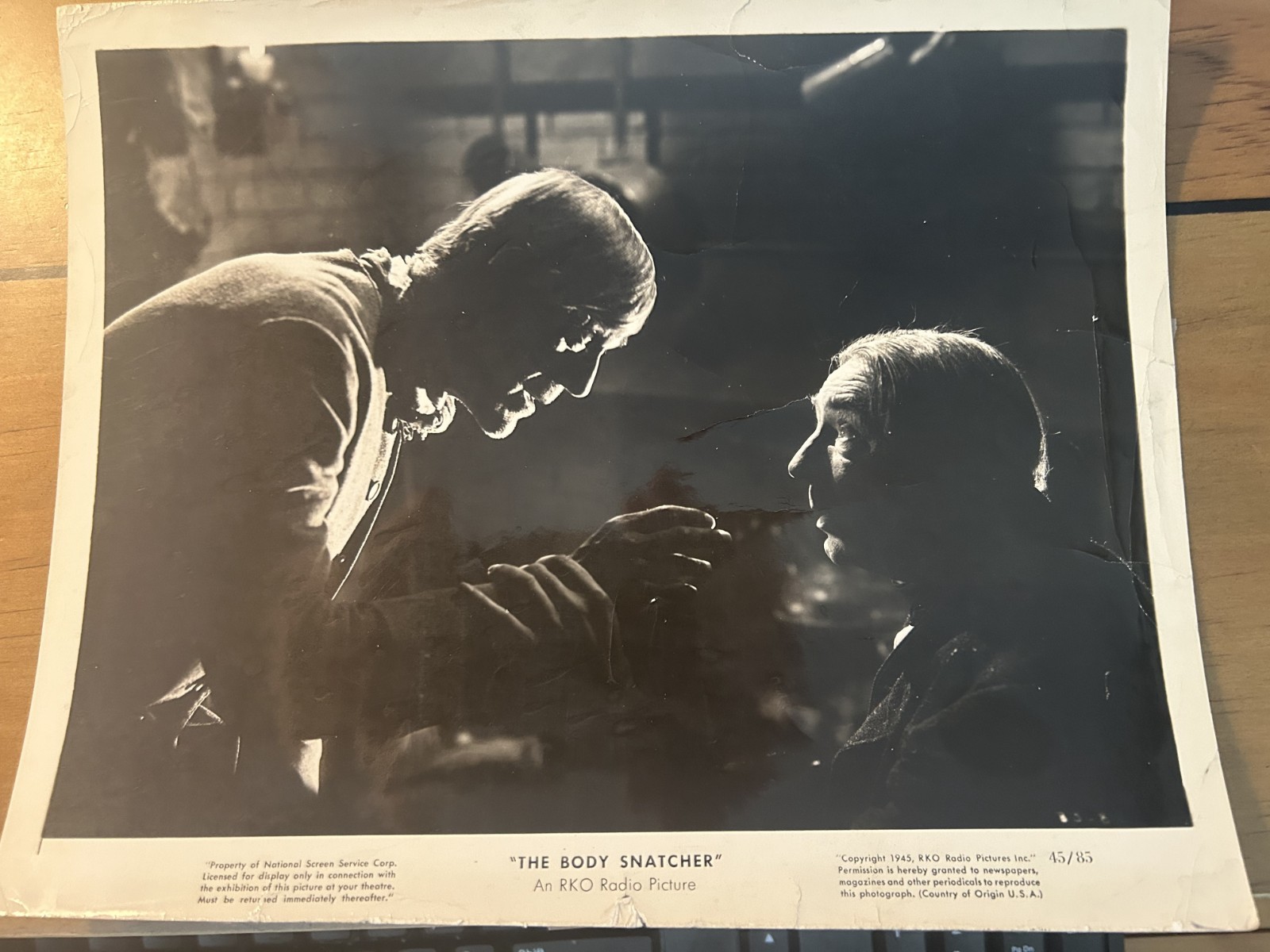 Lewton THE BODY SNATCHER 1945 Boris Karloff BELA LUGOSI studio cap | eBay