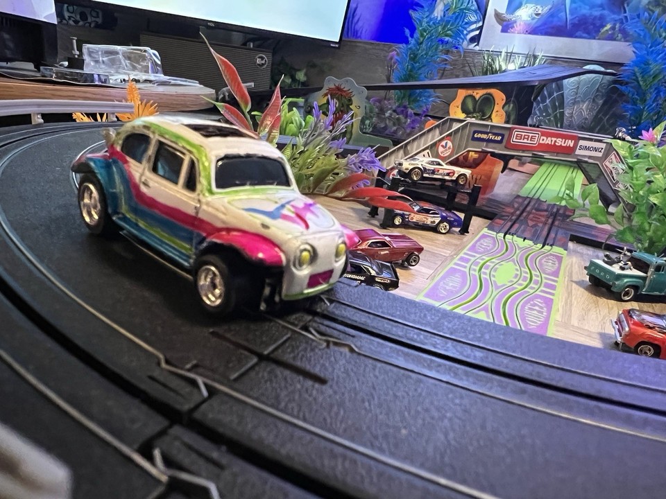 4 Gear Auto World Slot Car BOOGIE VAN Body with Options HO 1/64 Scale ...