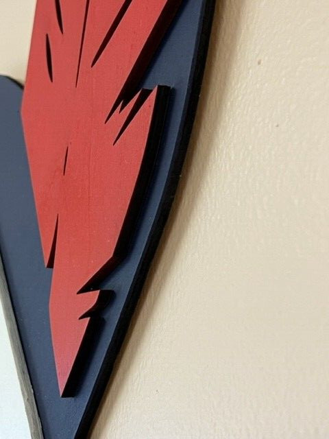 32" x 22" Cleveland Indians Chief Wahoo Logo Wood Sign Mancave ...