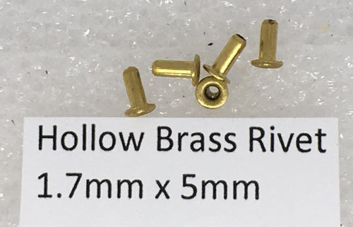 Model Train Hollow Brass Eyelets rivets 1.7mm x 5mm x 10 | eBay Australia