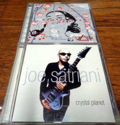 STEVE VAI REAL ILLUSIONS REFLECTIONS + JOE SATRIANI CRYSTAL PLANET CD ...