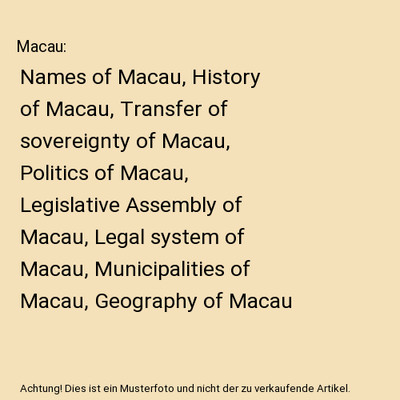 Macau: Names of Macau, History of Macau, Transfer of sovereignty of ...