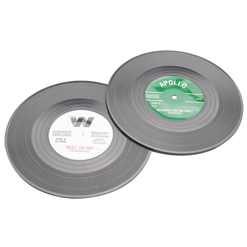 6pieces / Set Retro Vinyl Disc Drink Coasters G8F4 | eBay