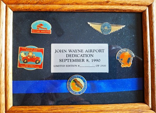 John Wayne Airport Pin Set, Dedication September 8 1990 #576 of 2500 ...