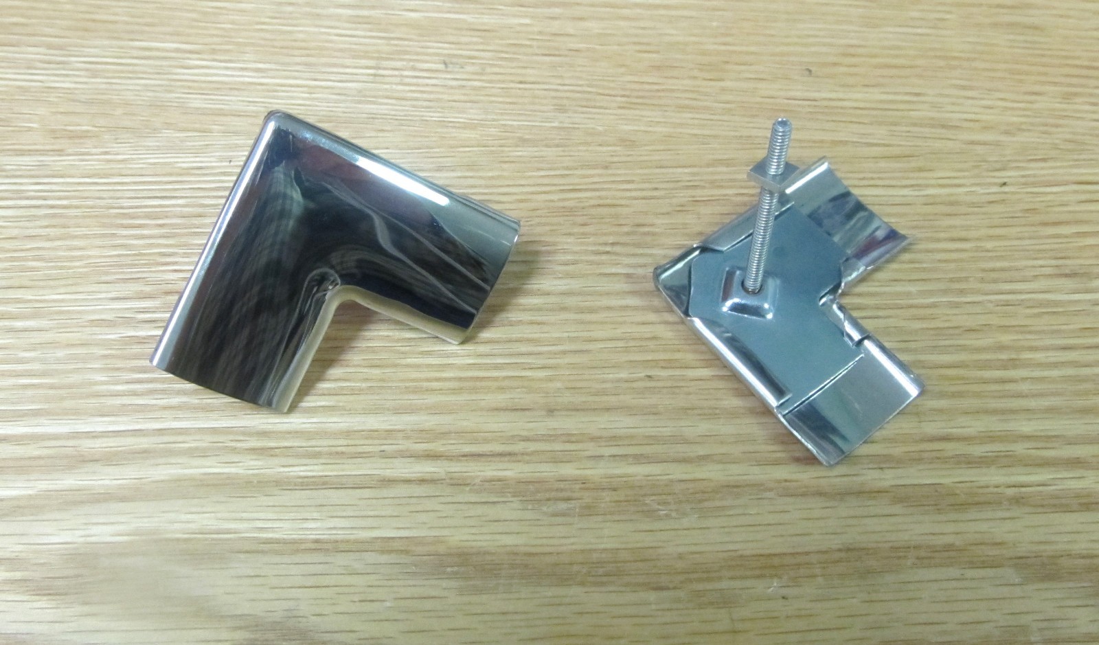 1955-1957 Chevy Rear Window Upper Corner Mouldings with Clip Hardtop ...