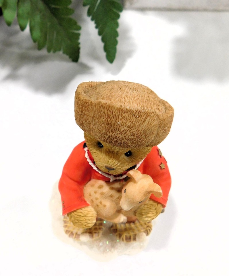 2003 Rare Cherished Teddies 112401 Supt. Skipper Larsen Mountie W/Deer ...