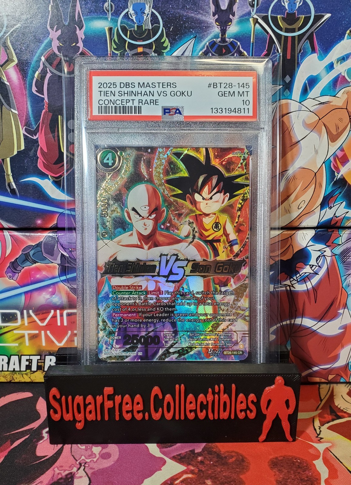 PSA 10 Tien Shinhan vs. Son Goku Concept Rare Dragon Ball Super ...