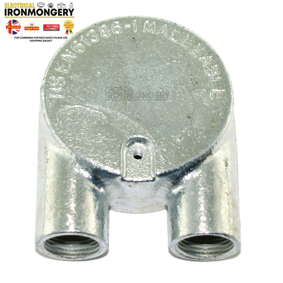 20mm Metal Conduit Boxes, Bends, Elbow, Tees, Fittings Galvanised ...