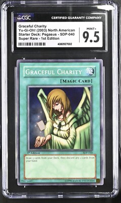 Yu-Gi-Oh! GRACEFUL CHARITY SDP-040 1st Edition Super Rare Card PSA CGC ...
