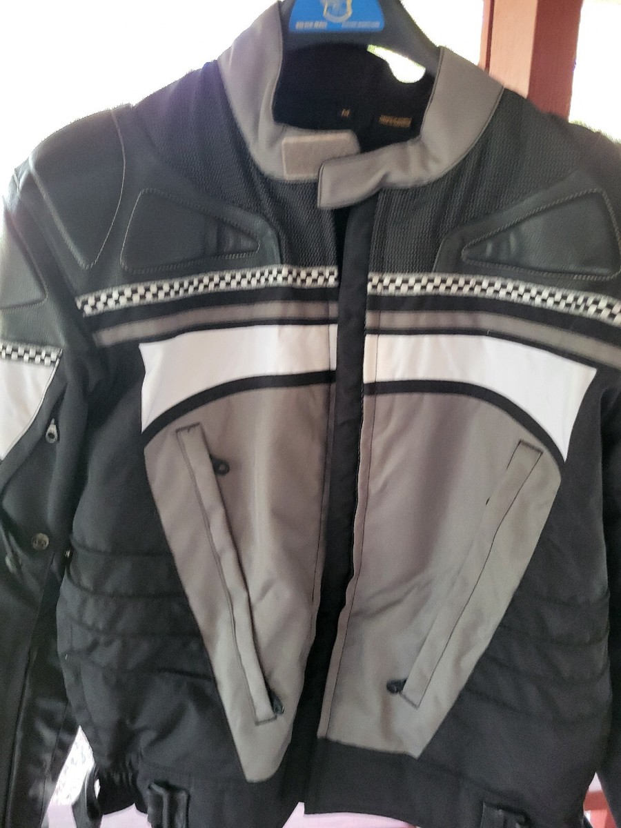 FIRSTGEAR Motorcycle Jacket Leather-Tex Sport Collection Medium ...