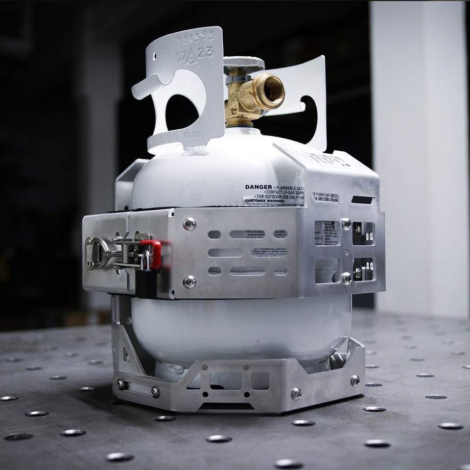 5 LB Propane Tank Mount for Jeep, 4runner, Tacoma, Overlanding, and ...