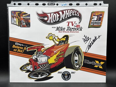 2017 Hot Wheels Original Convention E SHEET Poster RED HOT ROD MIKE ...