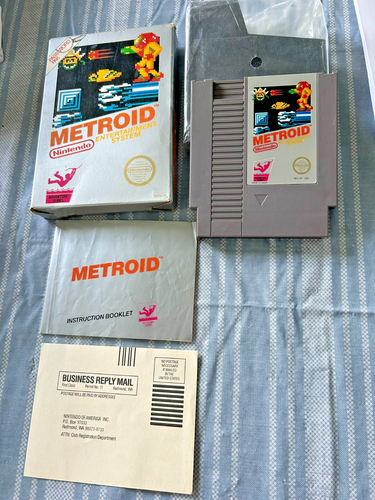 Metroid (Nintendo NES, 1987) Complete In Box CIB Authentic Cleaned And ...