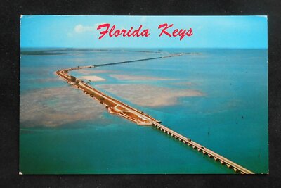 1966 Aerial View Overseas Highway Greyhound Key Craig Key FL Monroe Co ...