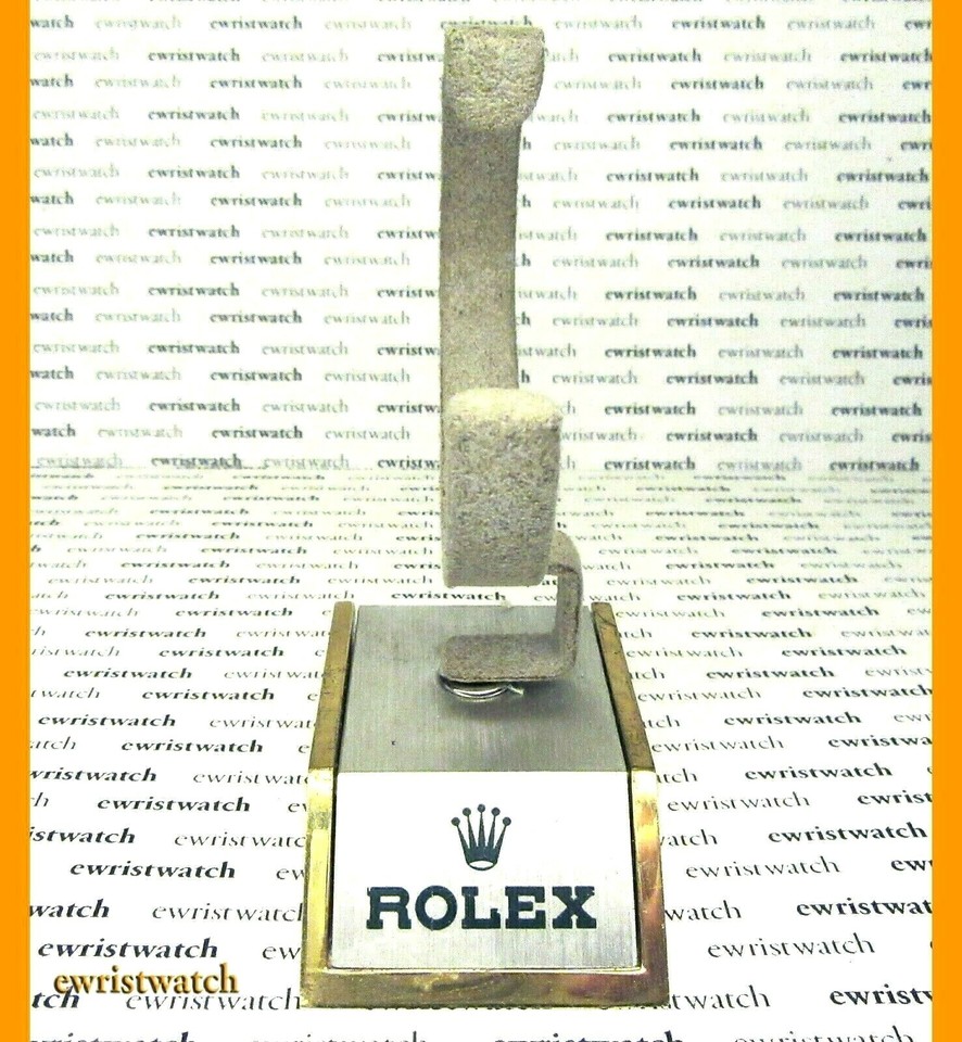 Genuine 70s Rolex Solid Steel Brass Watch Display Stand 507h with C ...