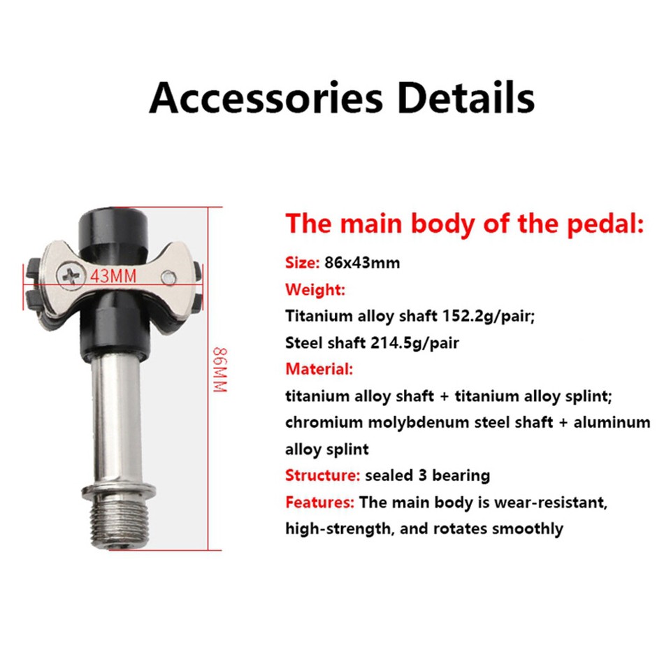 Steel Shaft/Titanium Shaft Pedal road bike track sprint Speedplay Zero ...