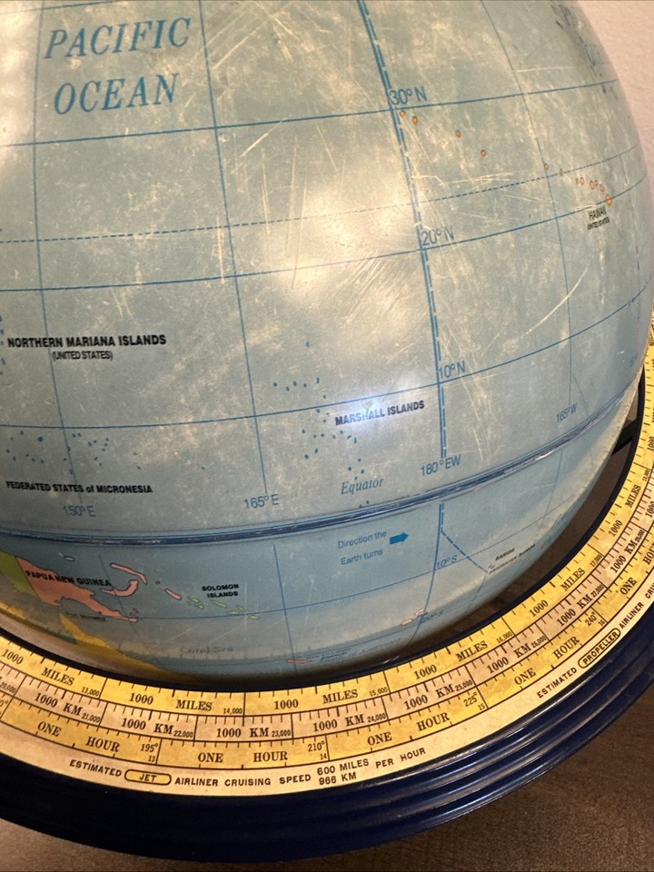 World Globe The George F. Cram Company World Globe 14" Diameter Read ...