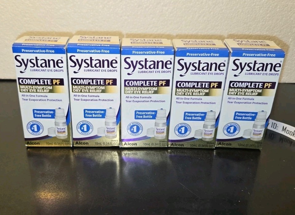 EXP 09/2027+! 5 Lot Systane COMPLETE PF Preservative Free Eye Drops ...