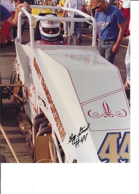 Autographed Greg Staab Dirt Champ Car Racing Photograph | eBay