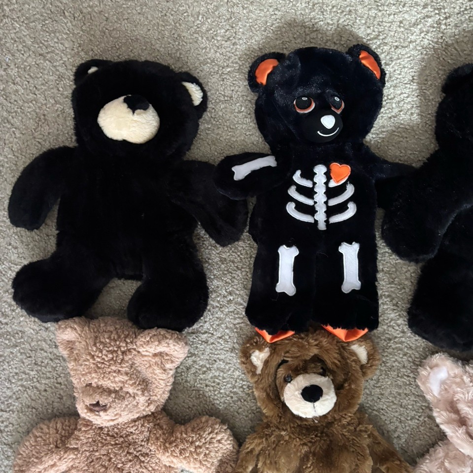 Build A Bear BAB Unstuffed Bears Plush Lot Of 11 - Some Vintage ...