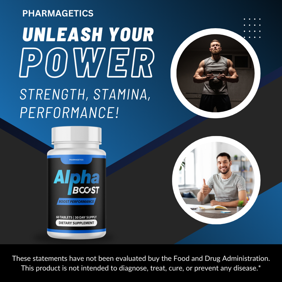 Alpha Boost Advanced Supplement For Men, Performance Formula - 60 ...