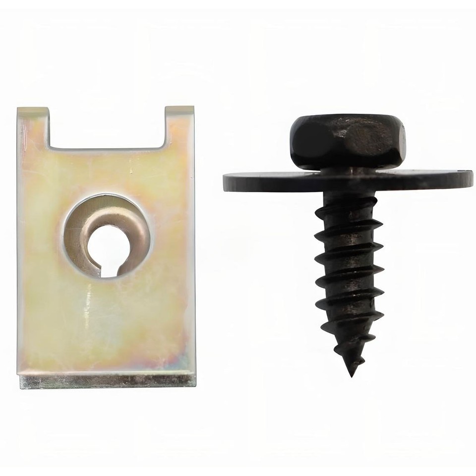 Metal Car Screw Body Fender Bumper Retainer U Nut Clips Gasket Fastener ...