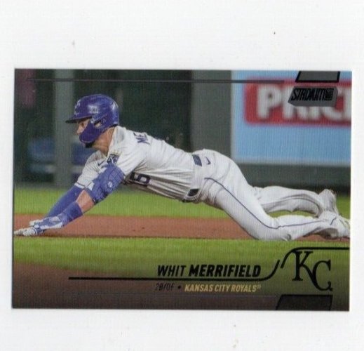 2022 Stadium Club Black Foil Whit Merrifield | eBay
