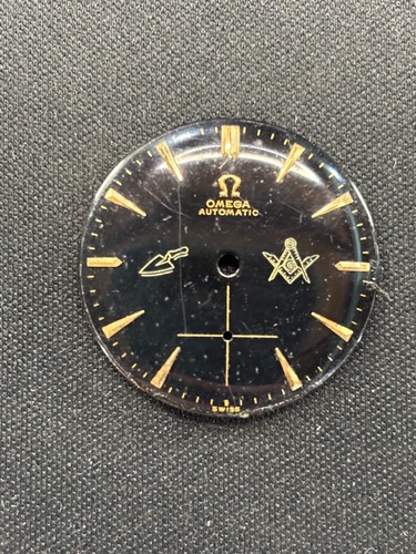 Omega Black Watch Dial with Masonic Emblems 27.4mm | eBay
