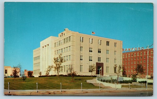 Postcard TX Big Spring Texas Howard County Court House c1950s Old Cars ...