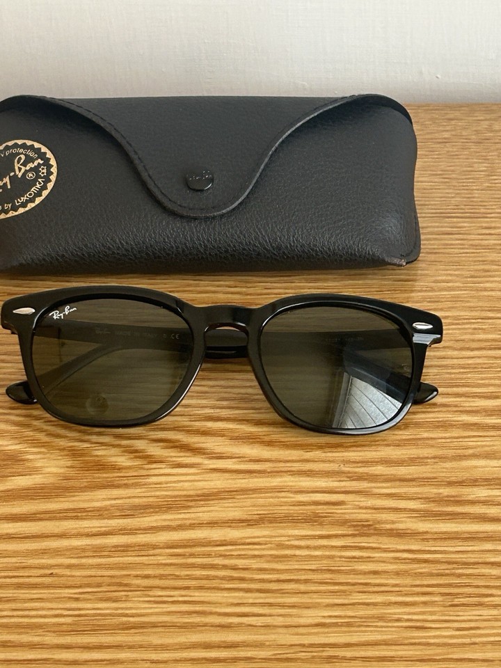 Ray-Ban Sunglasses RB2298 HAWKEYE 901/31 Black/Green (Unisex) | eBay UK