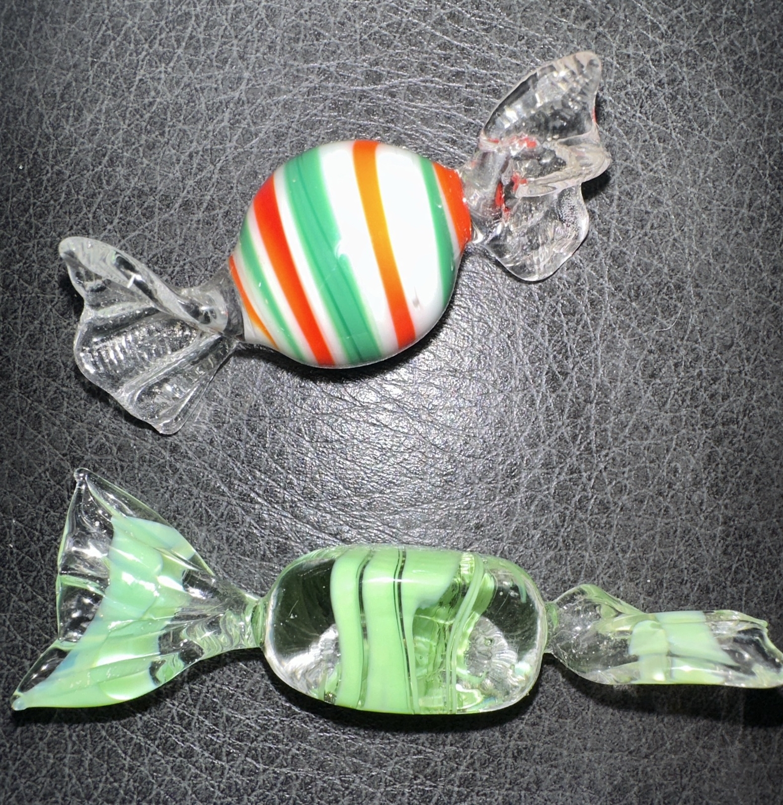 Vintage Glass Candy Set Of 2 Different Sizes And Shapes Great For ...