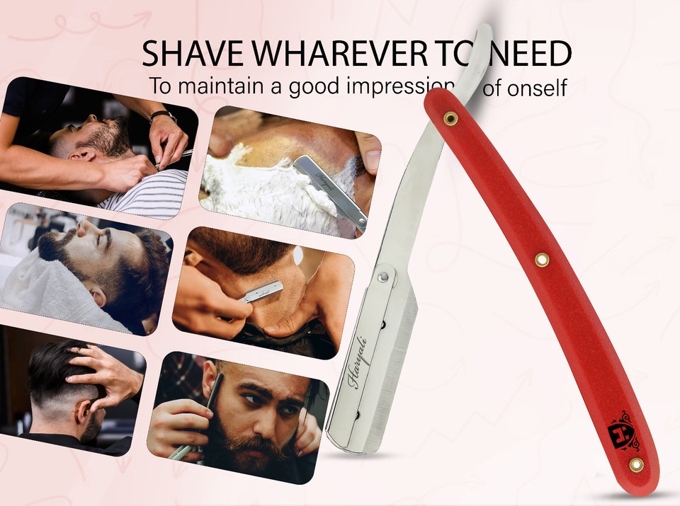MEN BARBER SALON WET SHAVING RAZOR STRAIGHT CUT THROAT SHAVER RASOIRS ...