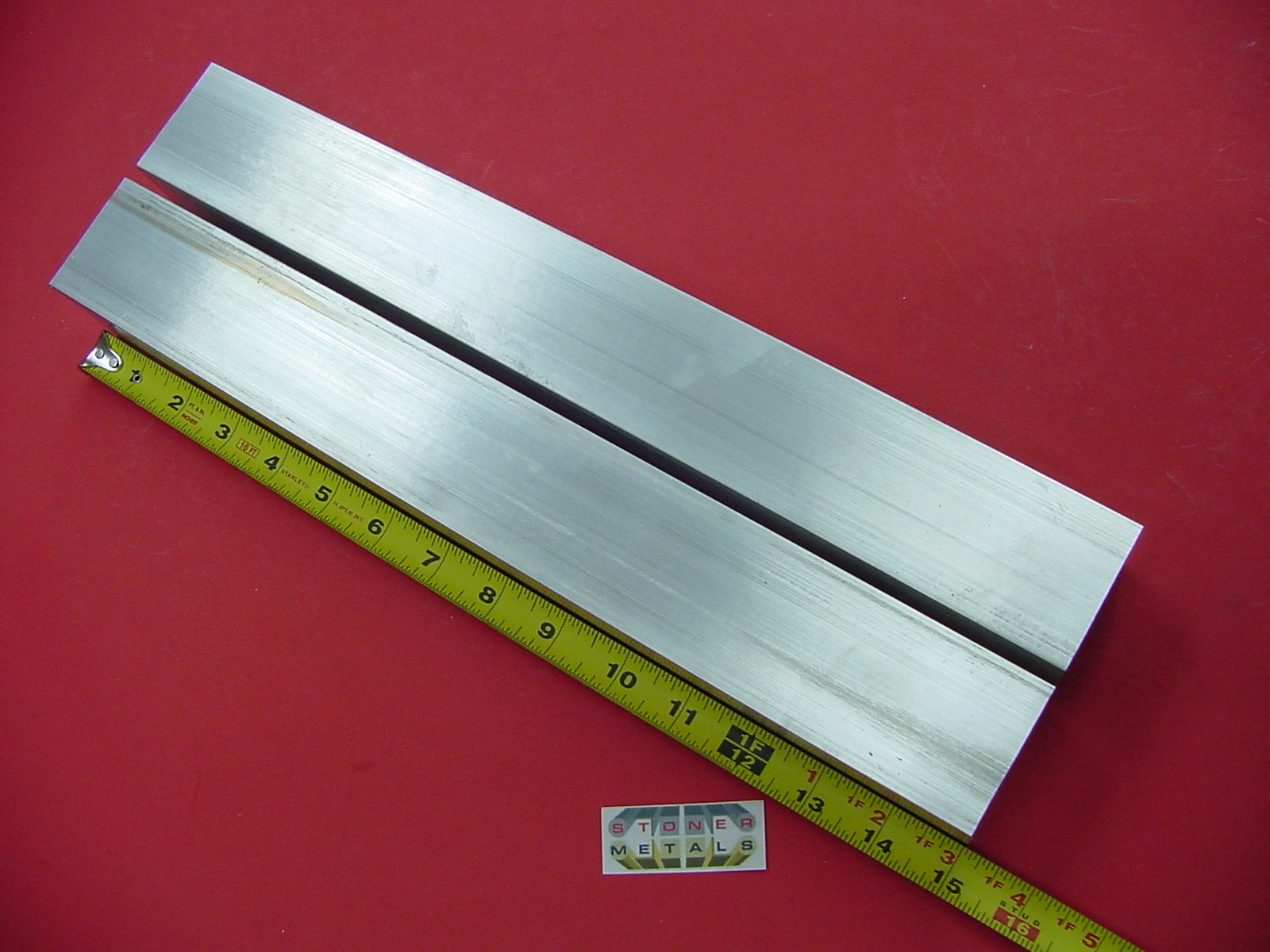 2 Pieces 2"x 2" ALUMINUM 6061 SQUARE BAR 15" long T6511 Solid Extruded ...