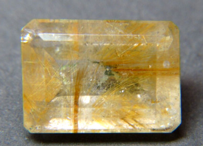 IP3 Rutilated Quartz 18.15ct 19x14x9mm emerald cut golden needles | eBay