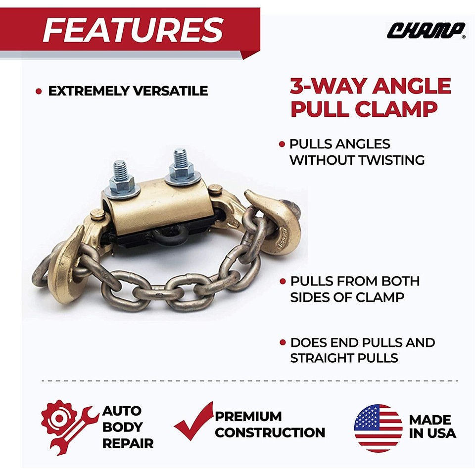 Champ 3-Way Angle Pull Clump 2430 - Frame Machine Pulling Post Tool | eBay