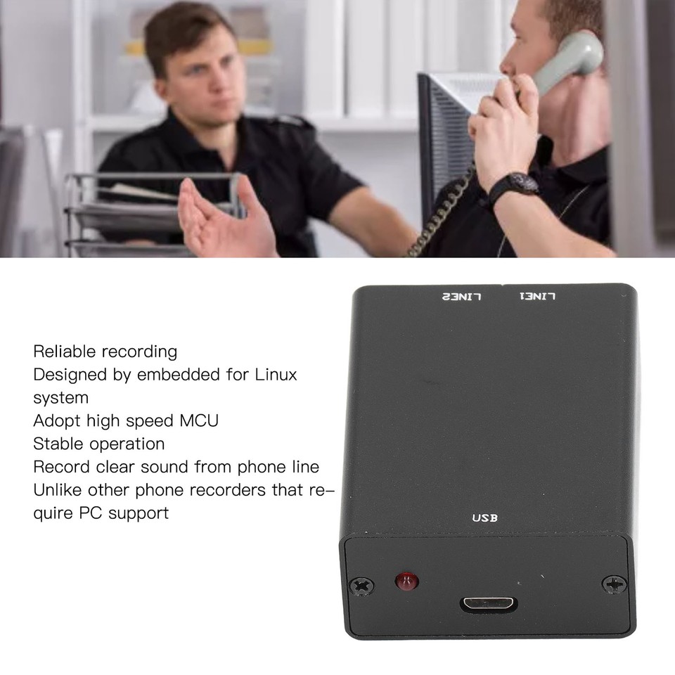 Cell Phone Recording Device WAV Telephone Recorder For Home For Office ...