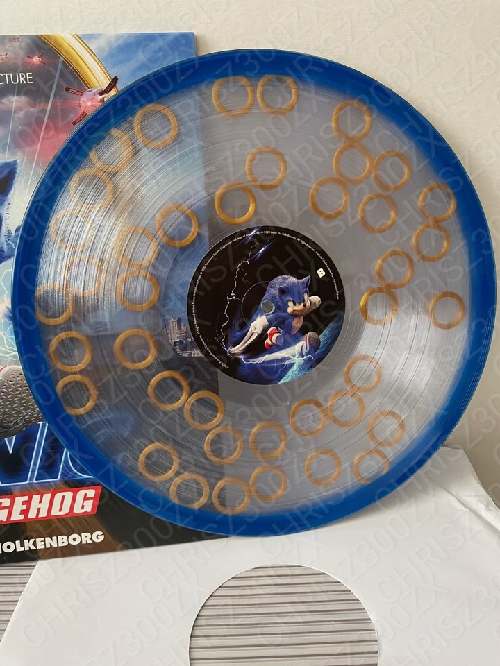 Sonic The Hedgehog Gold Ring Filled Original Movie Vinyl Record ...