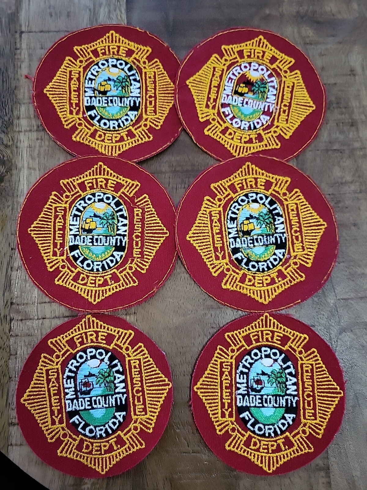 Dade County Florida Fire Department Patches - Lot Of 6 | eBay