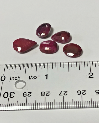 NATURAL FACETED RUBY LOOSE Gemstone's 5 | eBay