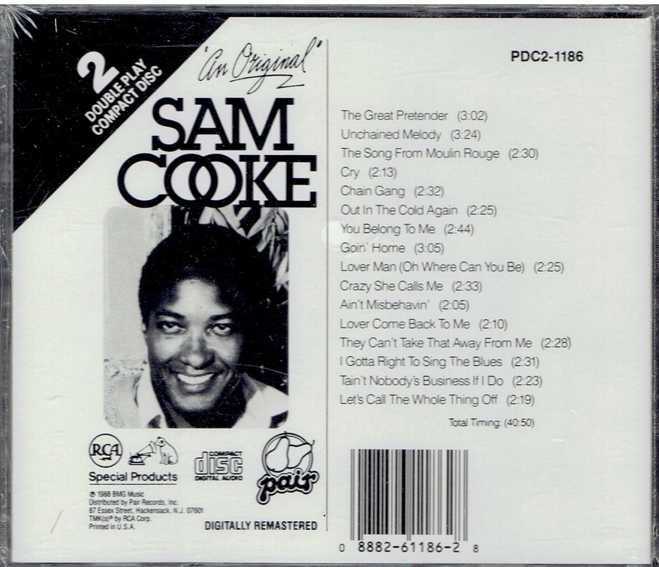 An Original by Sam Cooke (CD, 1987, Pair) NEW - FACTORY SEALED ...