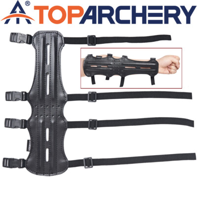 Archery Hunting Target Arm Guard 4 Straps Forearm Protect Gear for ...