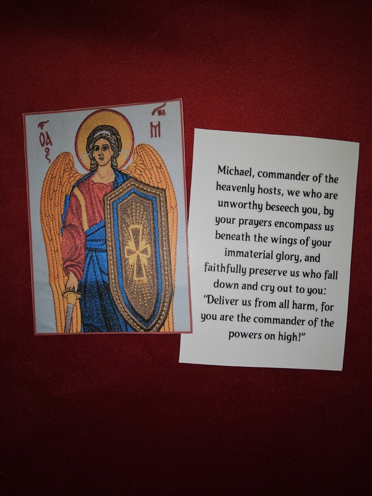 Saint Michael The Archangel Laminated Orthodox Prayer Card-10-Pack | eBay