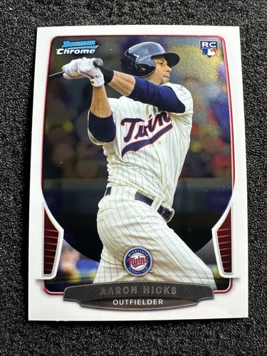AARON HICKS #9 2013 Bowman Chrome RC Rookie Card QTY Minnesota Twins | eBay