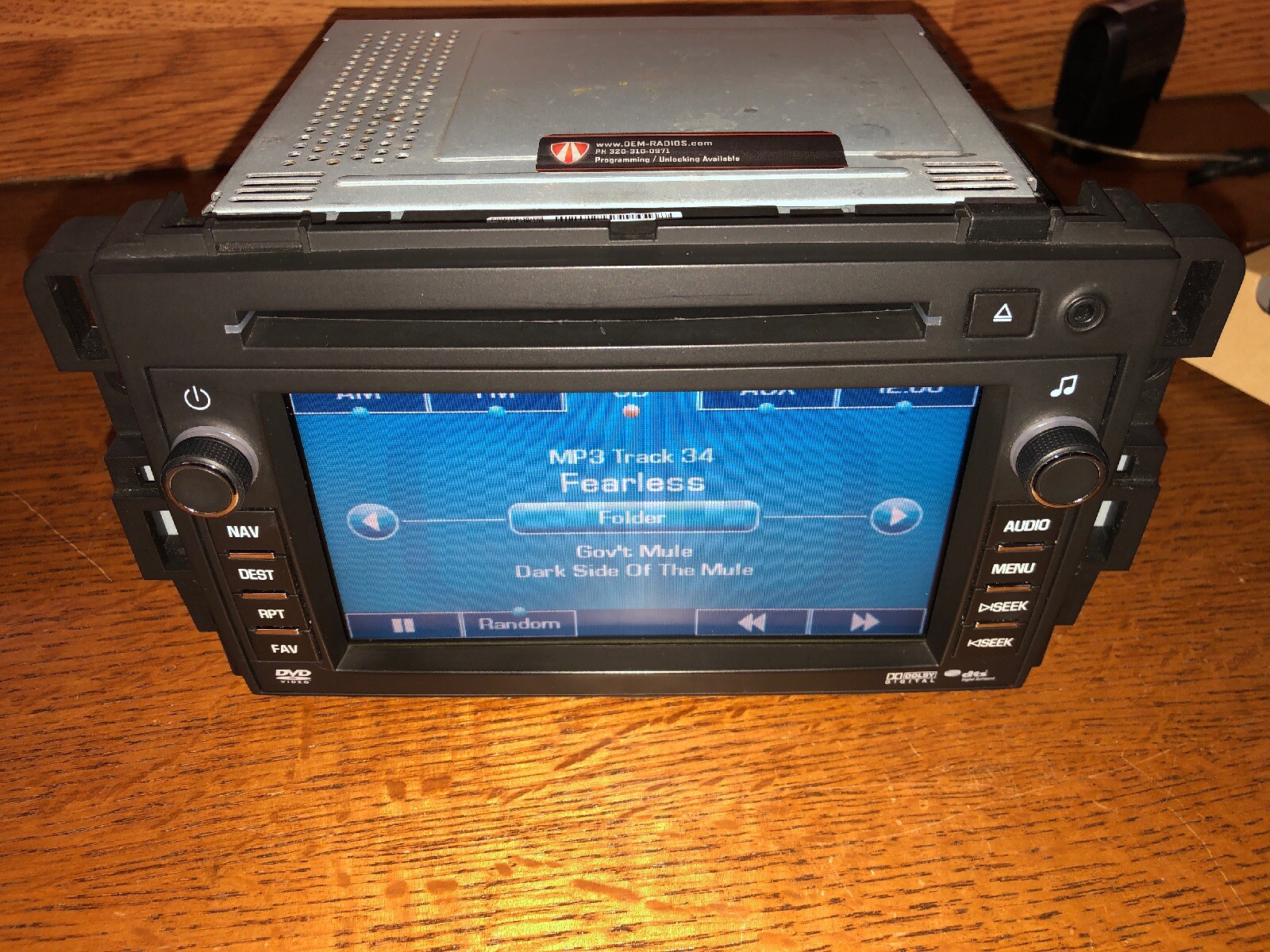 2007-2012 OEM GMC ACADIA NAVIGATION DVD RADIO BUICK ENCLAVE USB & Aux ...