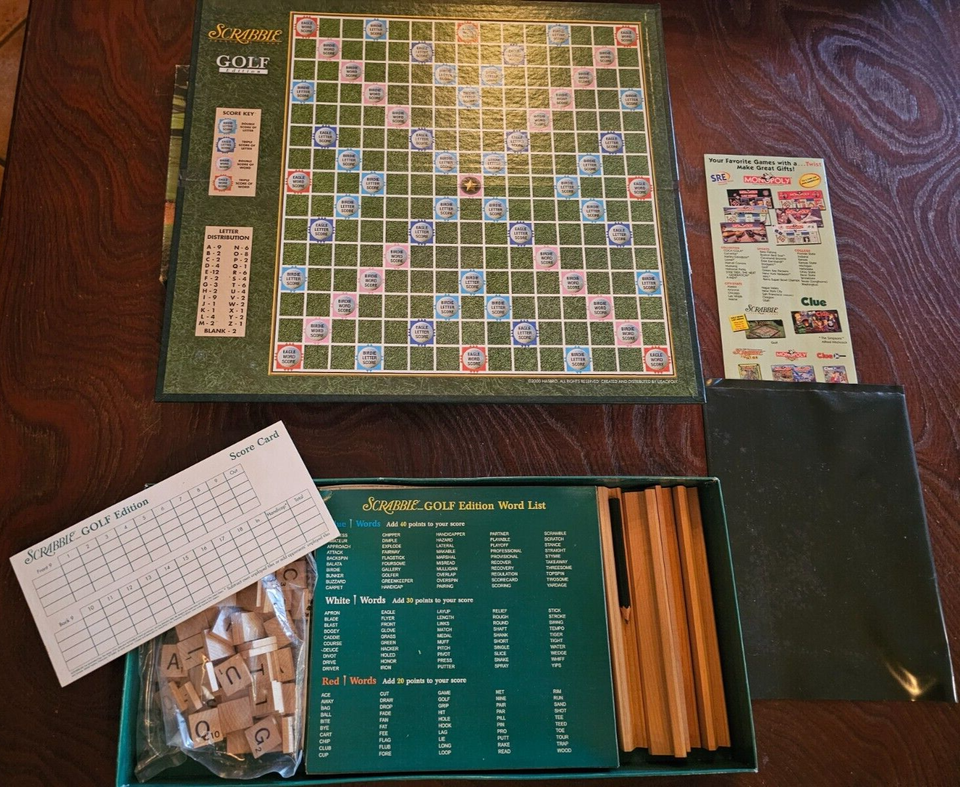 Vintage Scrabble Golf Edition Crossword Board Game USAopoly | eBay