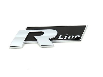 Genuine New VW VOLKSWAGEN R Line BADGE Emblem Golf Touareg Passat Polo ...