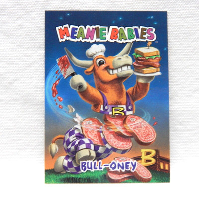 MEANIE BABIES TRADING CARD BULL-ONEY #43 | eBay