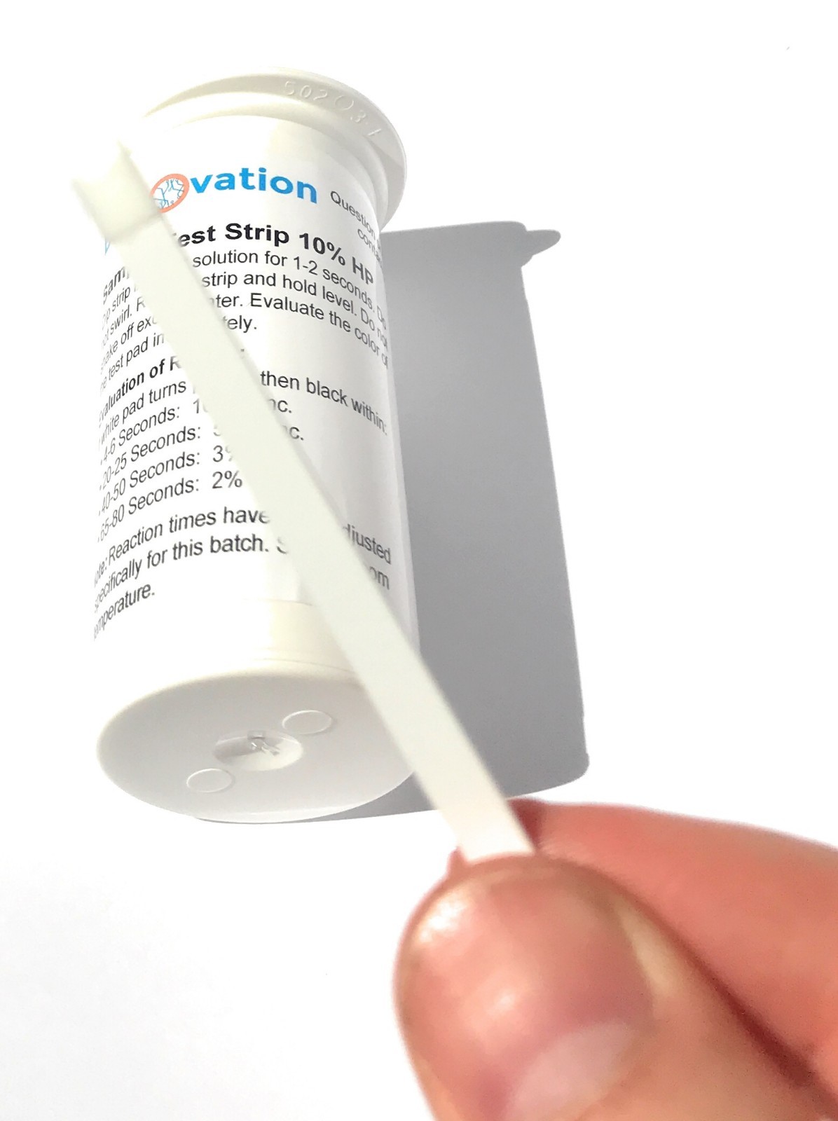 Hydrogen Peroxide H2O2 Test Strips, 2-10%, Time Based Test [Vial of 50 ...