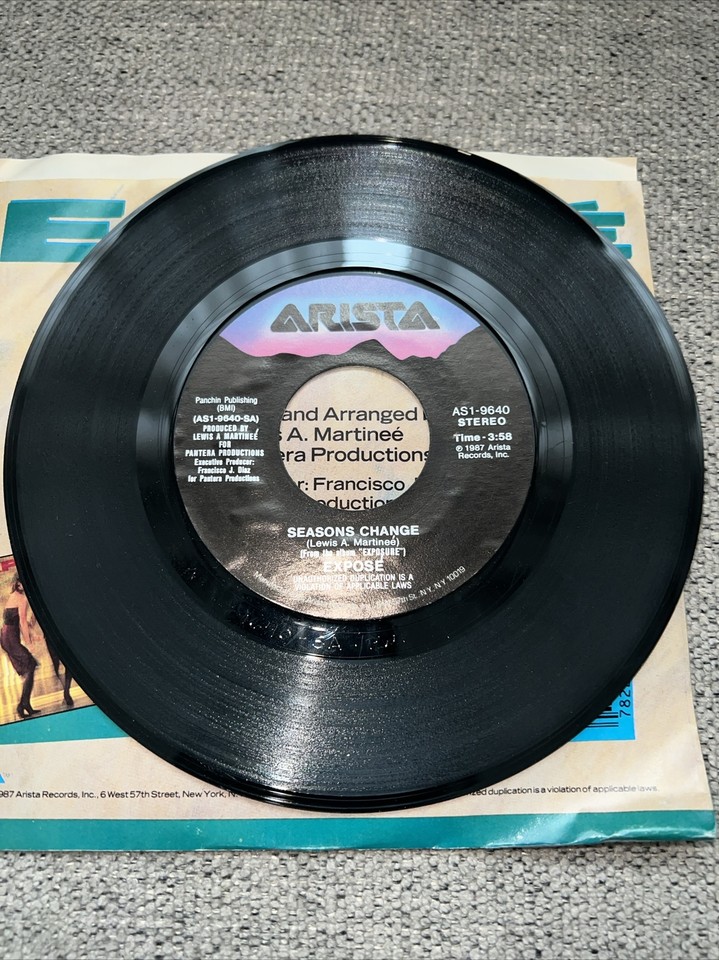 EXPOSE – SEASONS CHANGE 7" VINYL SINGLE 45 RPM ARISTA AS1-9640 ...